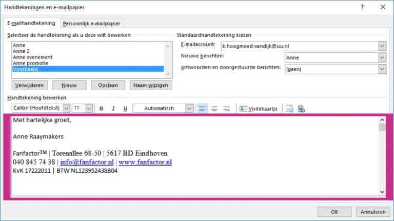 Emailhandtekening - Afbeelding 5 - Anne Raaymakers